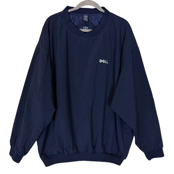 Dell | Jackets & Coats | Vintage Dell Jacket Mens Xl Navy Blue Wordmark ...